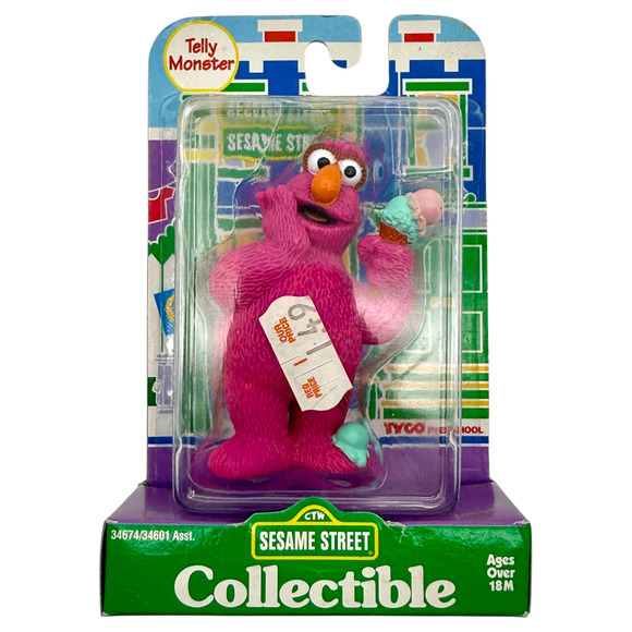 TYCO | Toys | Sesame Street Telly Monster Collectible Pvc Figure Tyco ...
